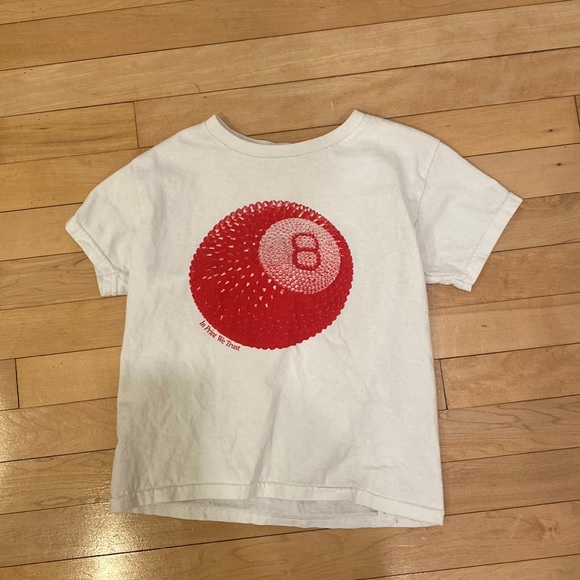 In Print We Trust | Tops | In Print We Trust Red Eight Ball Baby Tee ...